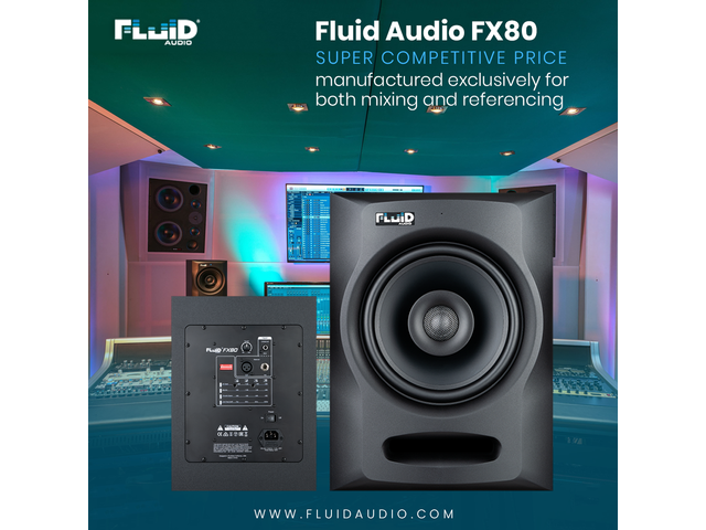 The Fluid Audio - FX 80 Speakers Red Hill - Plezs Free Classifieds Ads